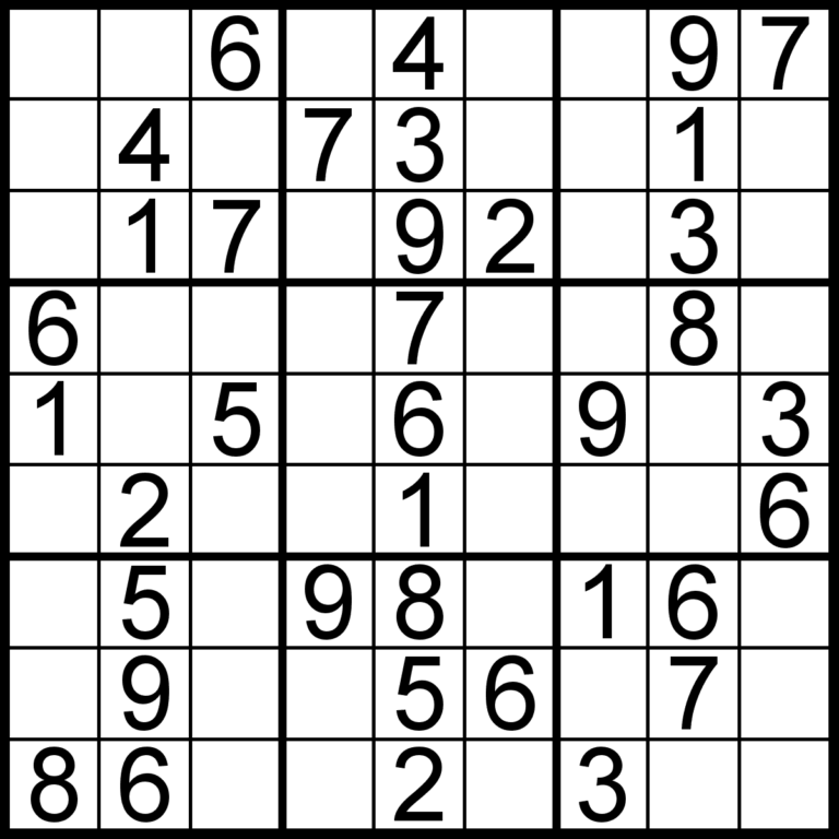 Printable Easy Sudoku: A Fun and Challenging Puzzle Game - sudoku ...